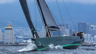 Sixth Southern Wind SW96 sailing yacht Fortissimo on sea trials